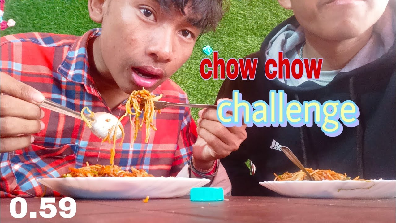 chow chow challenge||50 kyf with my friends #mostrending # ...
