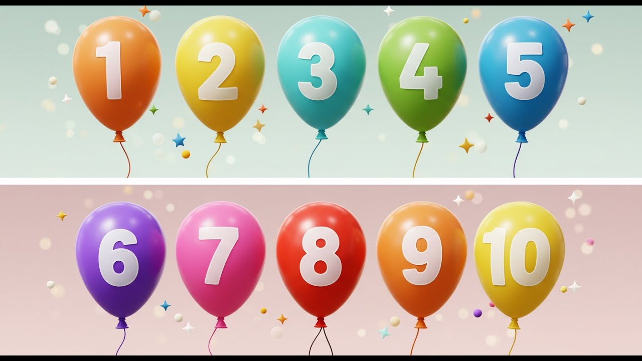 Count & Play: A Number Adventure! 🎈🔢 Learn Numbers 1 to 10 with Fun ...