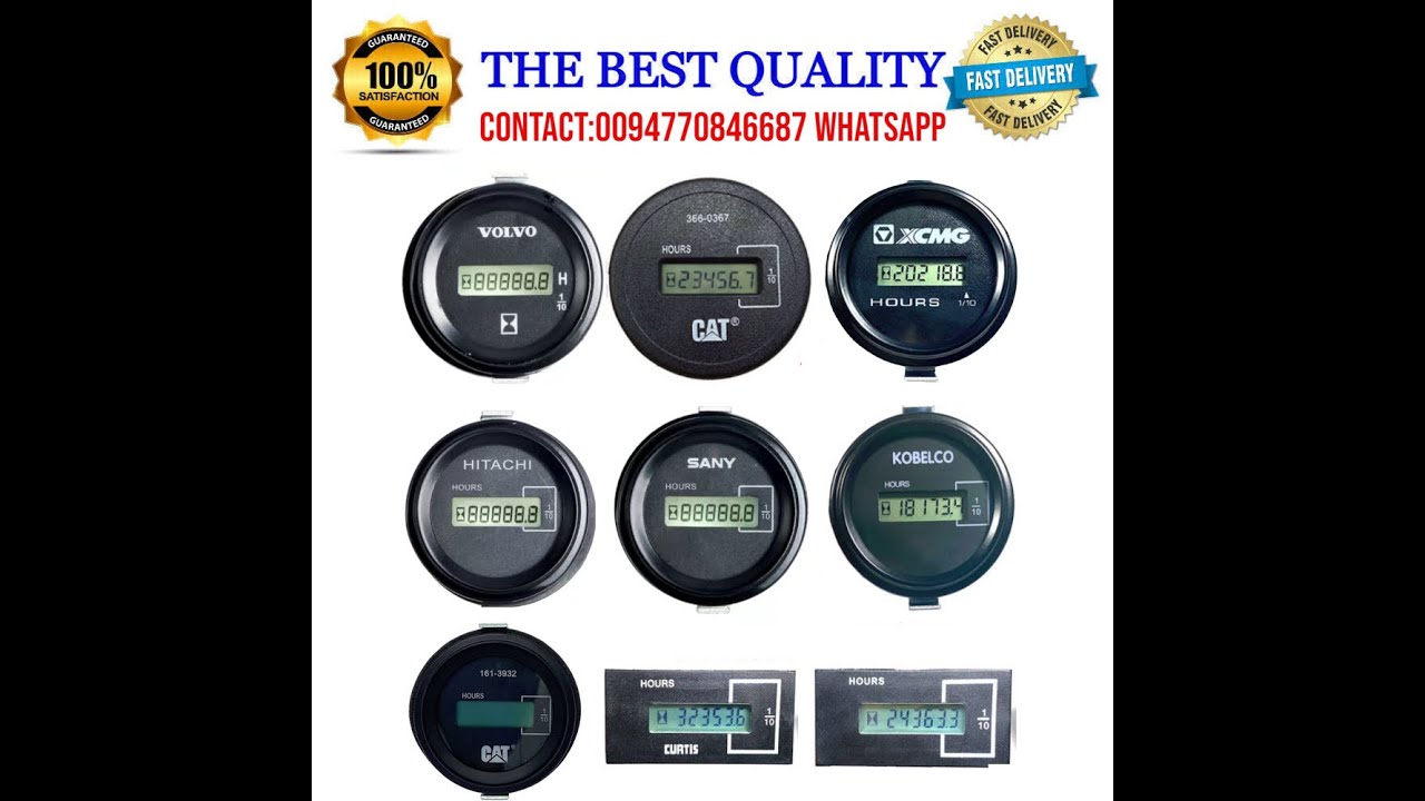 Hour Meter Counter Timer Caterpillar ET CAT SK SANY HITACHI VOLVO XCMG ...