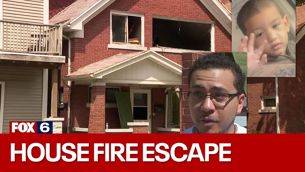 Milwaukee father, son escape house fire | FOX6 News Milwaukee - YouTube