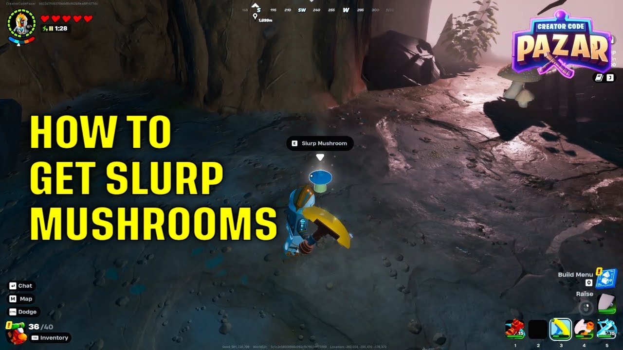 How to Get Slurp Mushrooms in Lego Fortnite Odyssey Quick Guide - YouTube