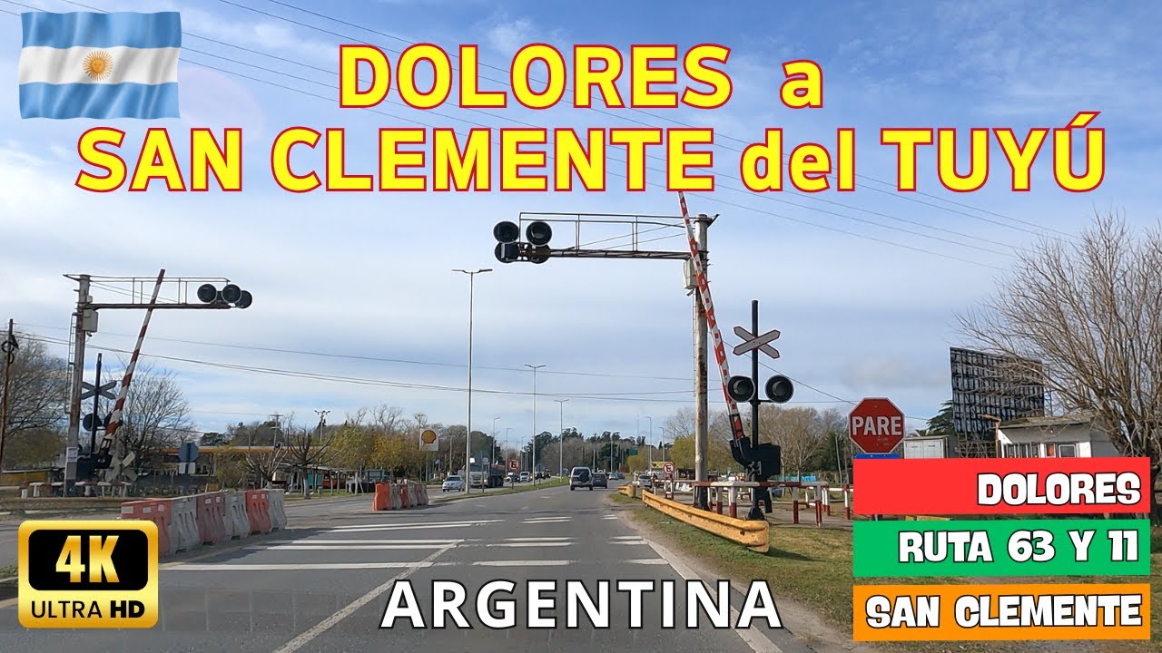 Buenos Aires Argentina - Dolores a San Clemente, Ruta 63 y Ruta 11 ...