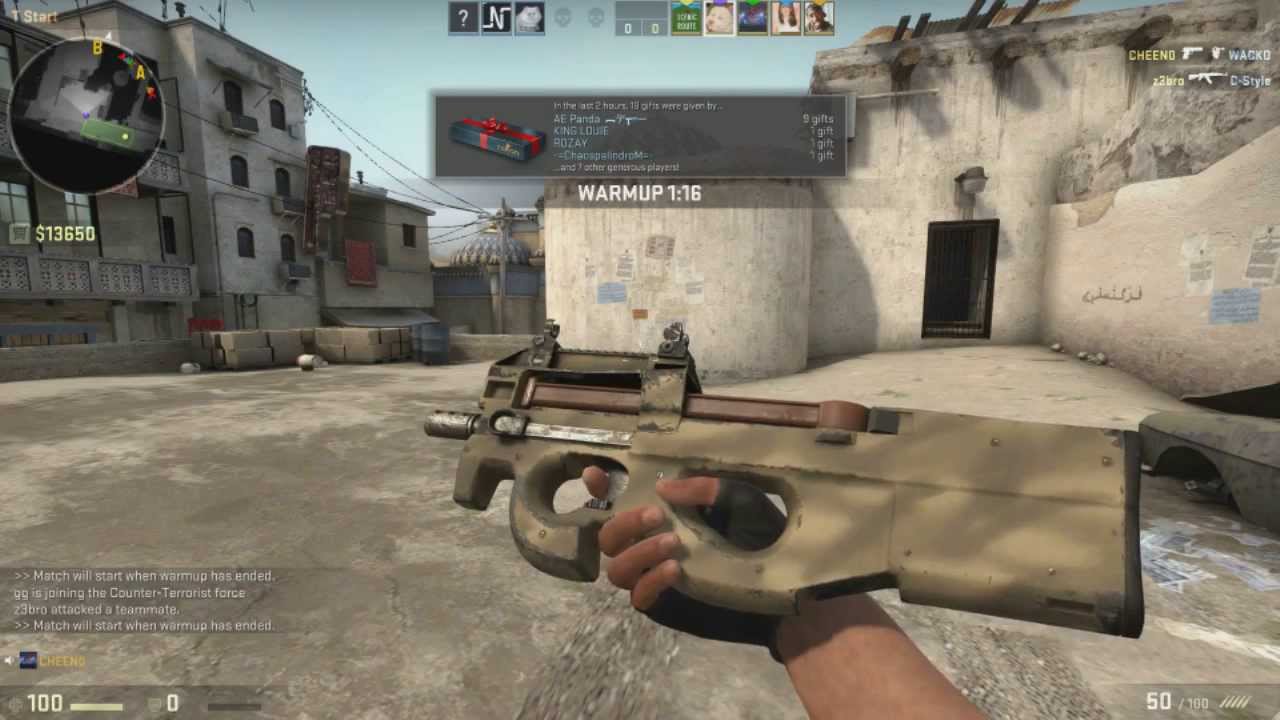 P90 Sand Spray - Counter Strike Go Skin - YouTube