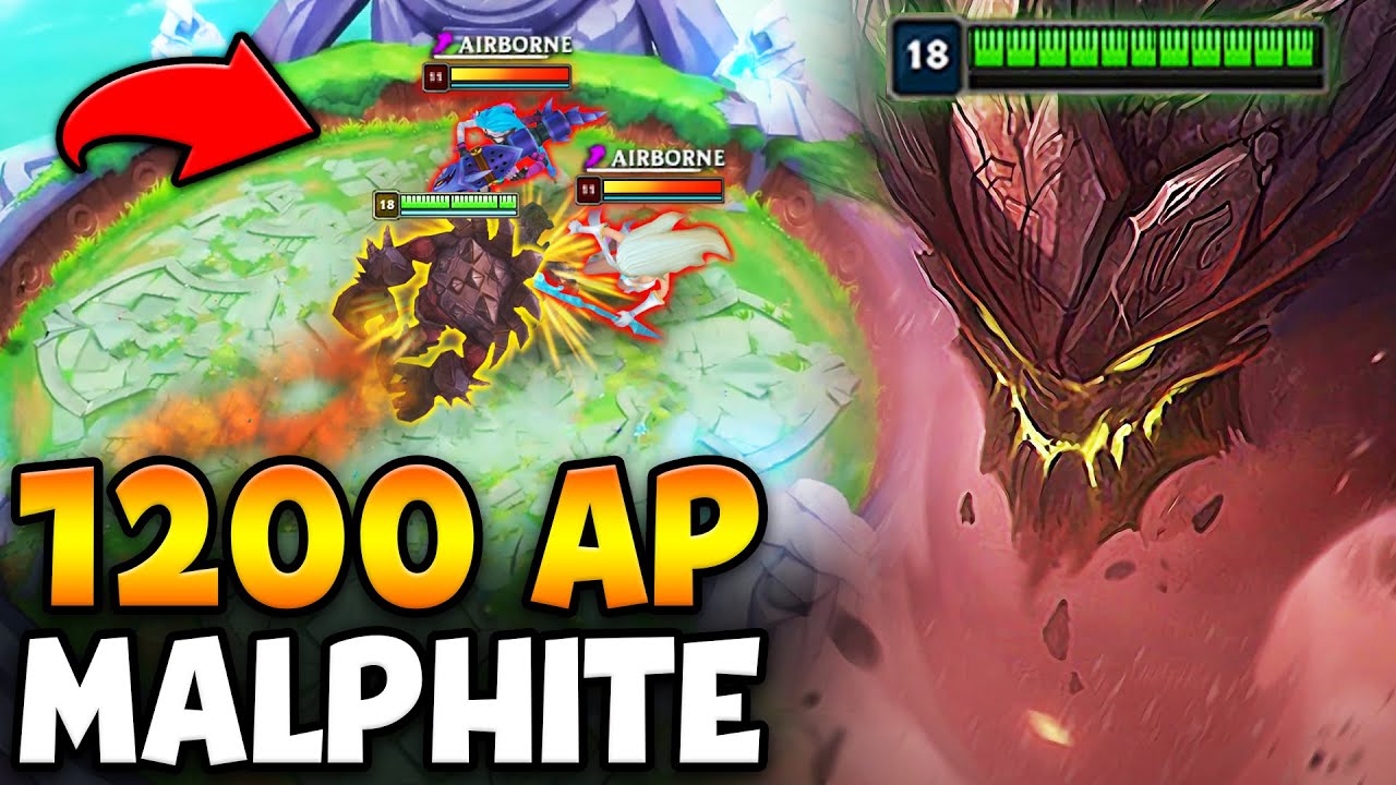 WHEN MALPHITE GETS 1200 AP IN 2V2 ARENA MODE! (HIS ULT IS A LEGIT ...
