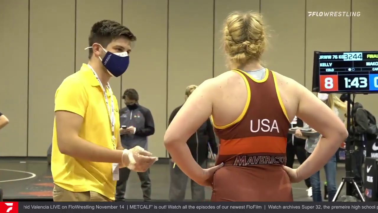 76 Kg Final Tristan Kelly Colorado Mesa WC Vs Yelena Makoyed Cardinal ...