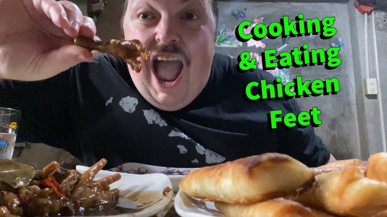 Cooking & Eating Chicken Feet For First Time In The Philippines - YouTube