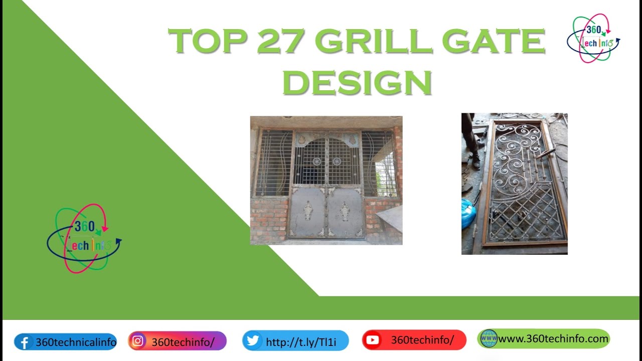 Top Grill Gate Design for your main gate - YouTube