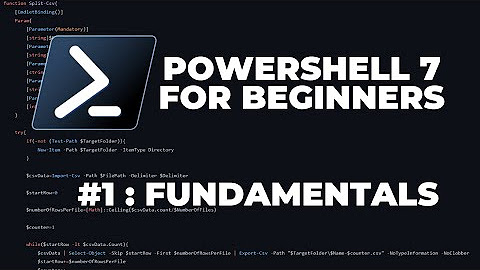 Beginner PowerShell 7 Tutorials - YouTube