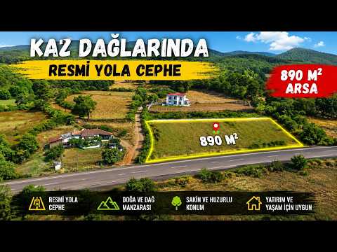 Kaz Dağlarında Yola Cephe 890 m2 Arsa