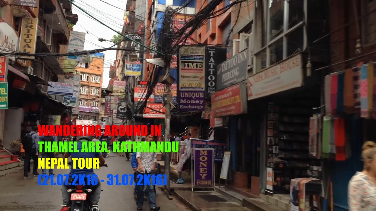 WANDERING AROUND IN THAMEL AREA | KATHMANDU | NEPAL | BIKE RIDE ...