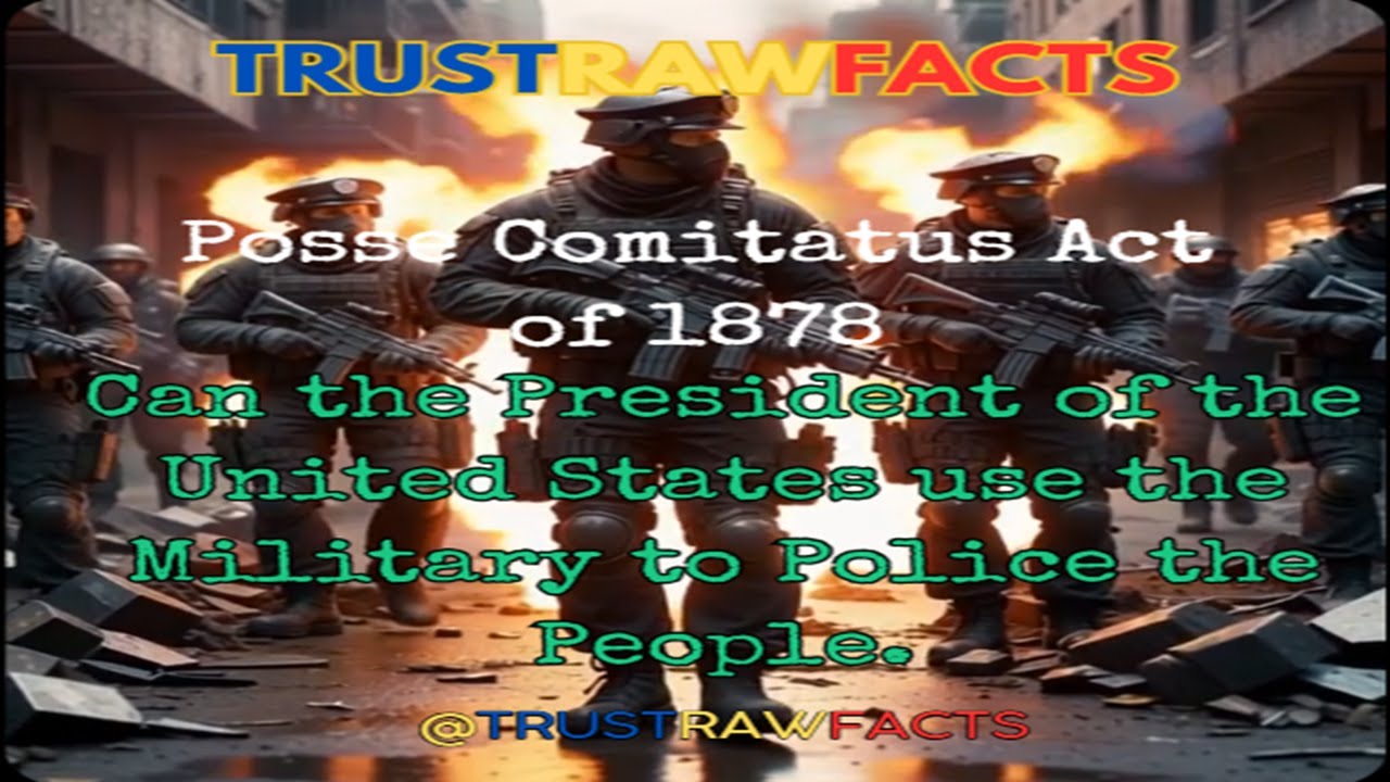 Posse Comitatus Act of 1878 - Can the President skirt Constitutional ...