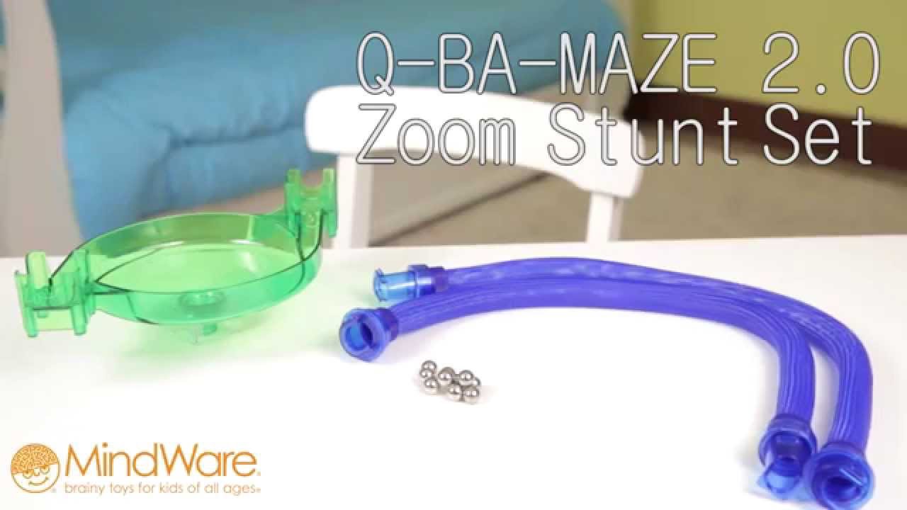 MindWare Q-BA-MAZE 2.0 Zoom Stunt Set - YouTube