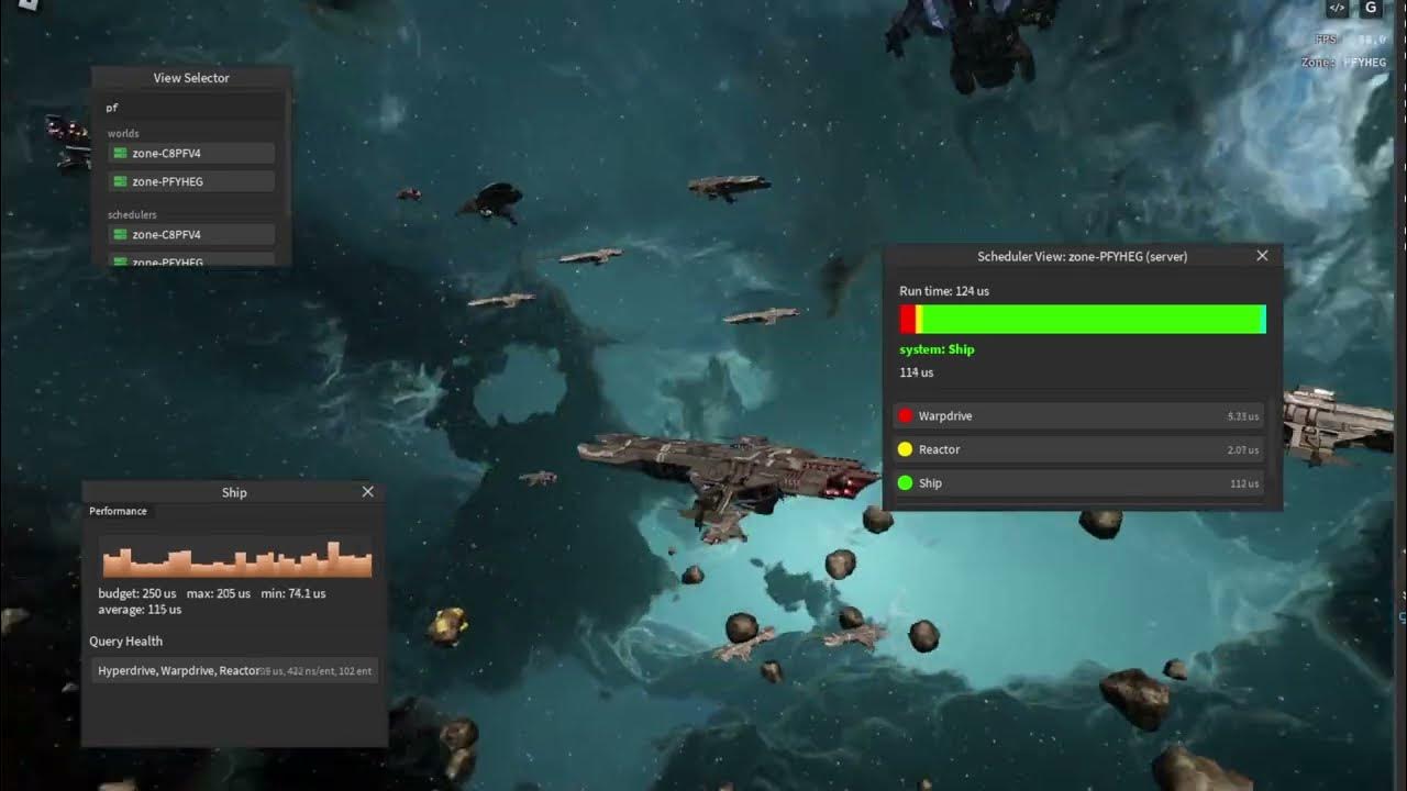 Omegaspace multi-threaded ECS stress testing - YouTube