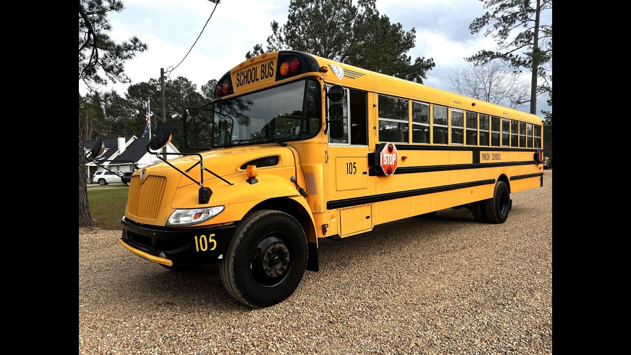 2012 International CE 72 Passenger School Bus (113,673 Miles) - YouTube