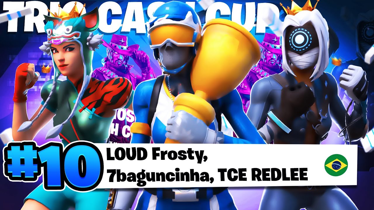 MEU NOVO TRIO FICOU TOP 10 NA CASHCUP! ft. LOUD Frosty & Redlee - YouTube