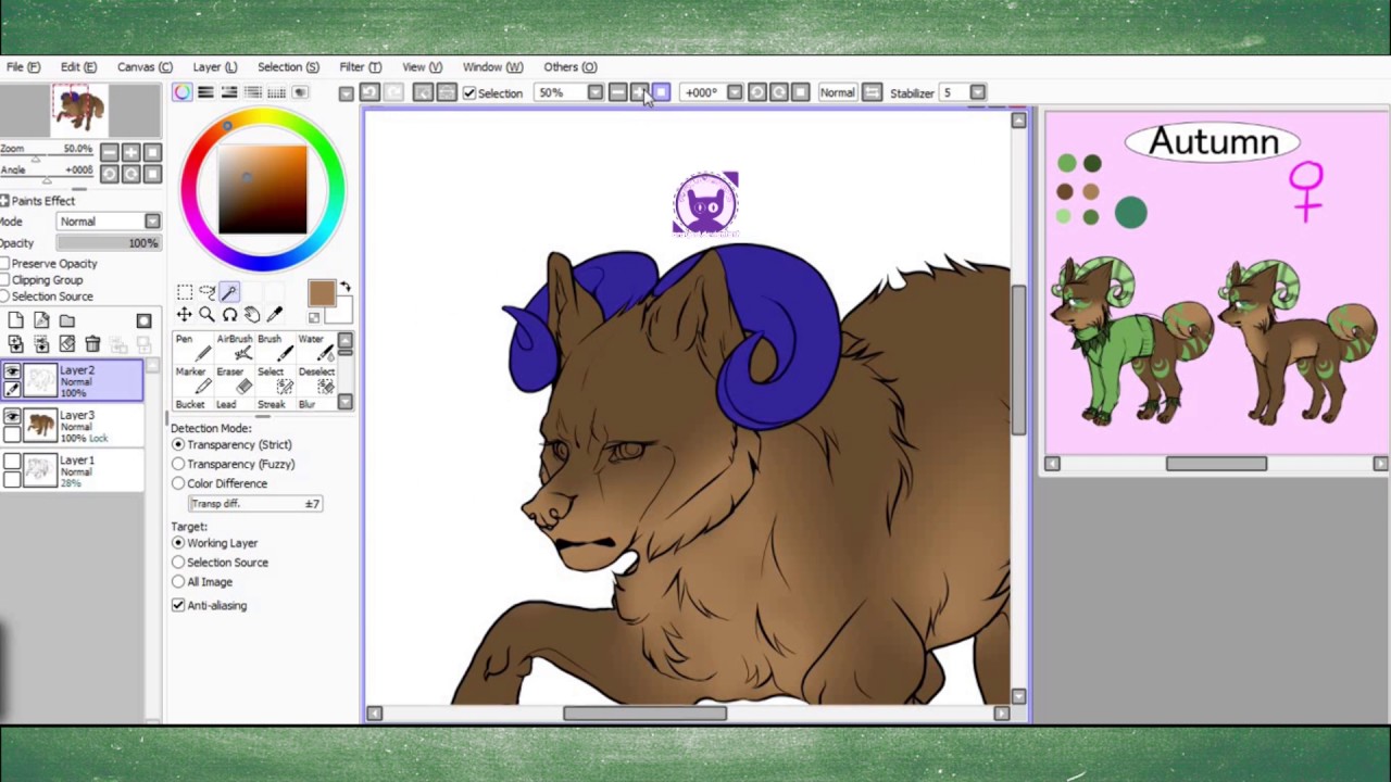 Autumn-OC Speedpaint - YouTube