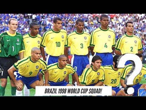 BRAZIL 1998 World Cup Squad ⭐ Then and Now - YouTube