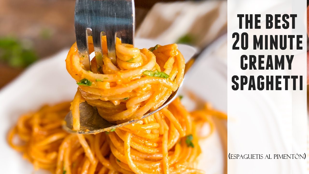 CREAMY Garlic & Paprika Spaghetti | Quick & Easy 20 Minute Recipe - YouTube