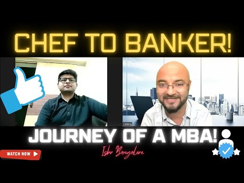 Chef to Banker! Journey of a MBA! | ISBR Bangalore - YouTube
