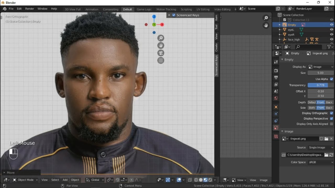 Face Modeling Part 1 - YouTube