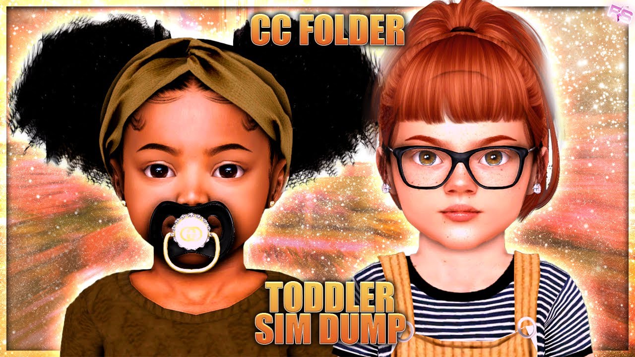 TODDLER SIM DUMP 💎 - CC & SIM DOWNLOAD | Sims 4 CAS - YouTube