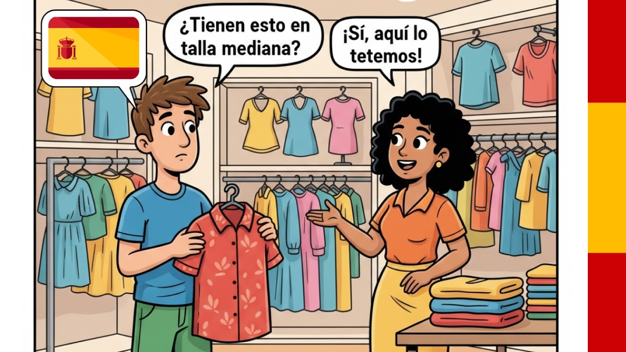 Learn Spanish Fluently – Clothes Shopping Dialogue - Everyday Spanish ...