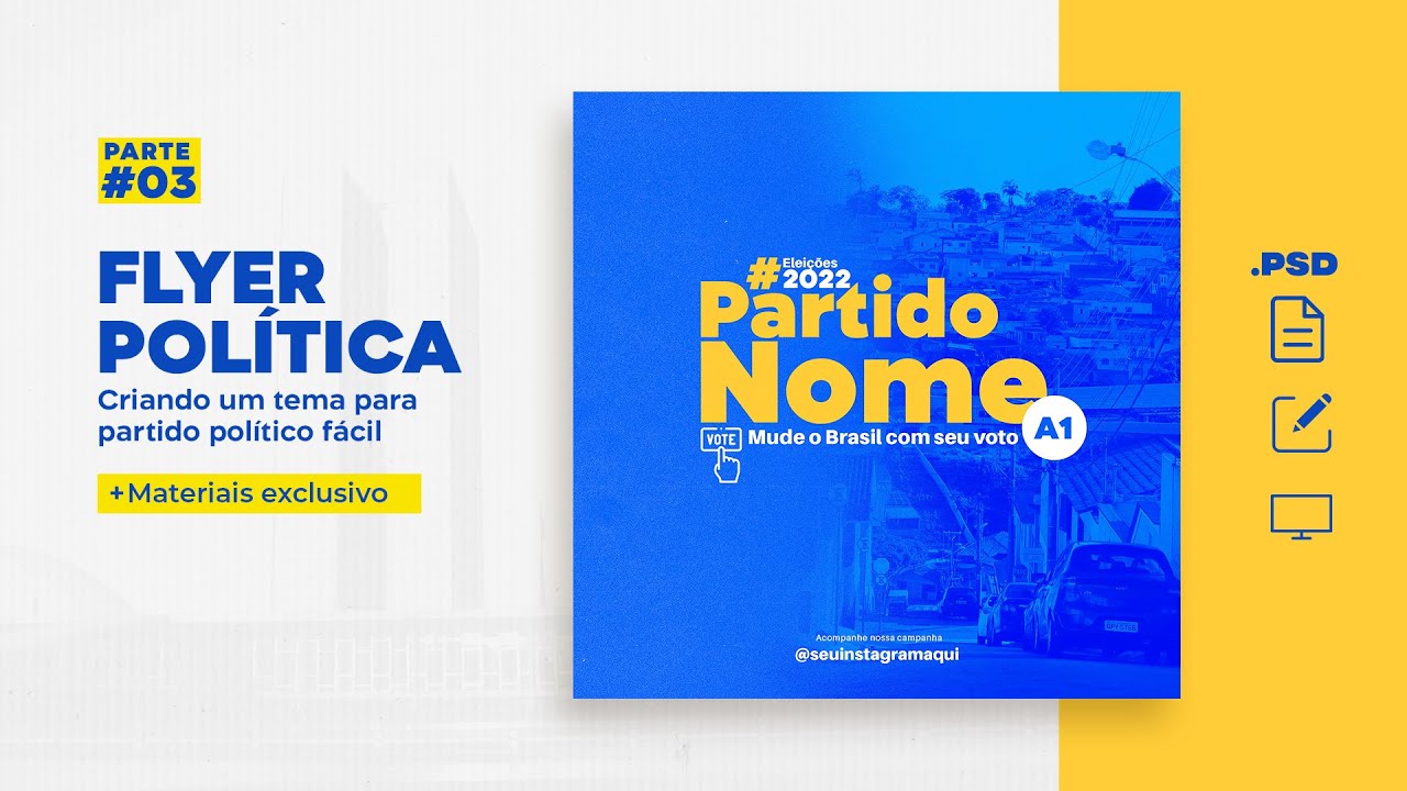 Criando Flyer de política no Photoshop | Passo a Passo - YouTube