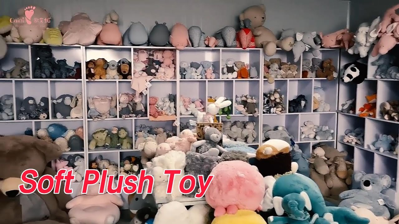 Animal Soft Plush Toy Polyester Fabric Cotton Stuffed Lovable Huggable ...