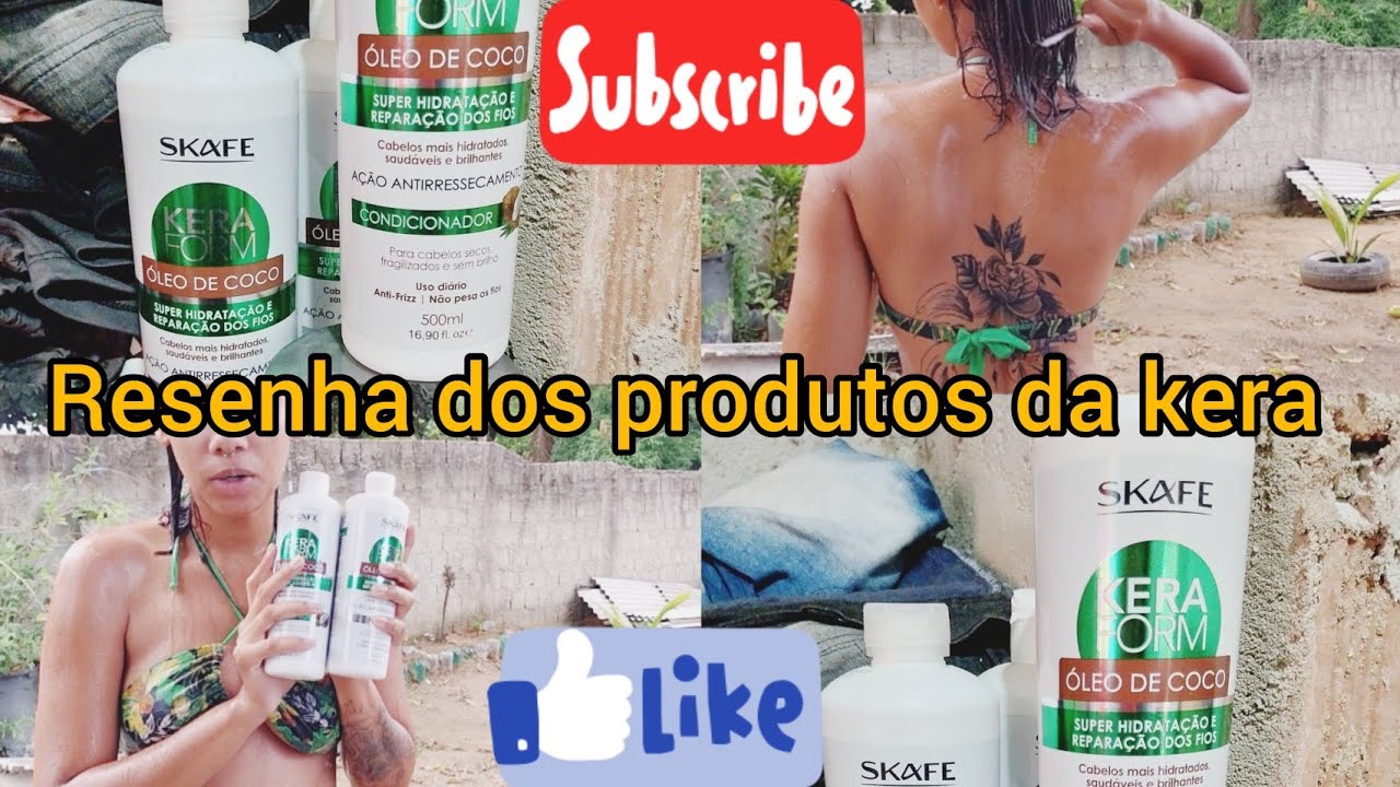 Testei a linha kera form | resenha completa - YouTube