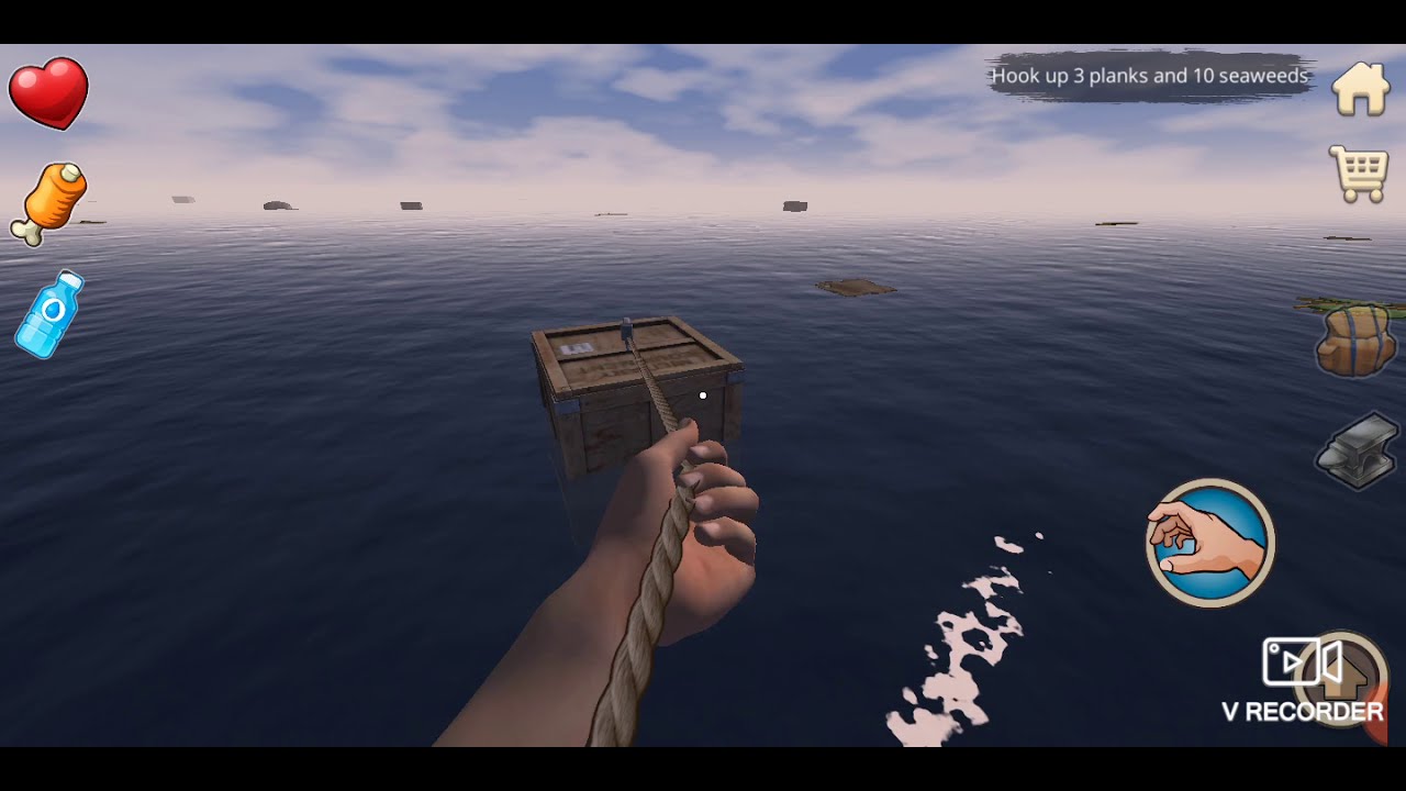 Survive on Raft gameplay start ( Android, iOS ) - YouTube