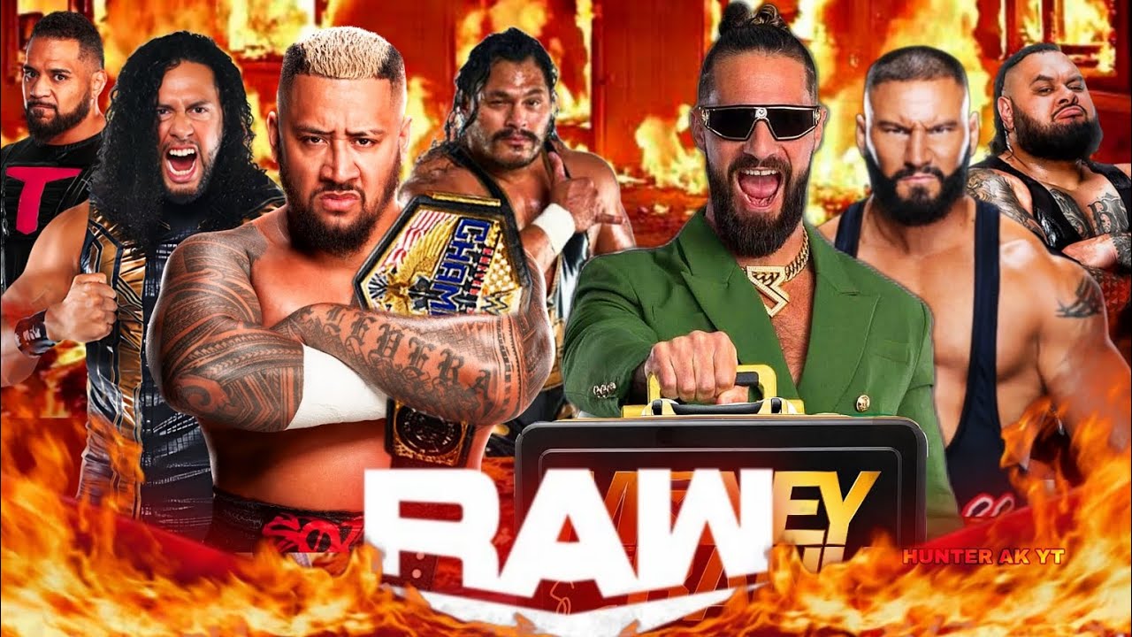 Team Seth Rollins vs Team Solo Sikoa WWE Raw Netflix Tag Team - FULL ...
