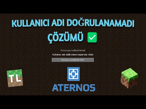 Aternos Kullanıcı Adı Doğrulanamadı Sorunu ✅ [ÇÖZÜLDÜ] 2025