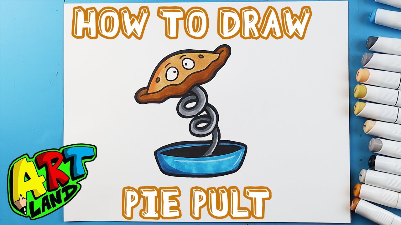 How to Draw PIE PULT from FOOD FIGHT!!! - YouTube