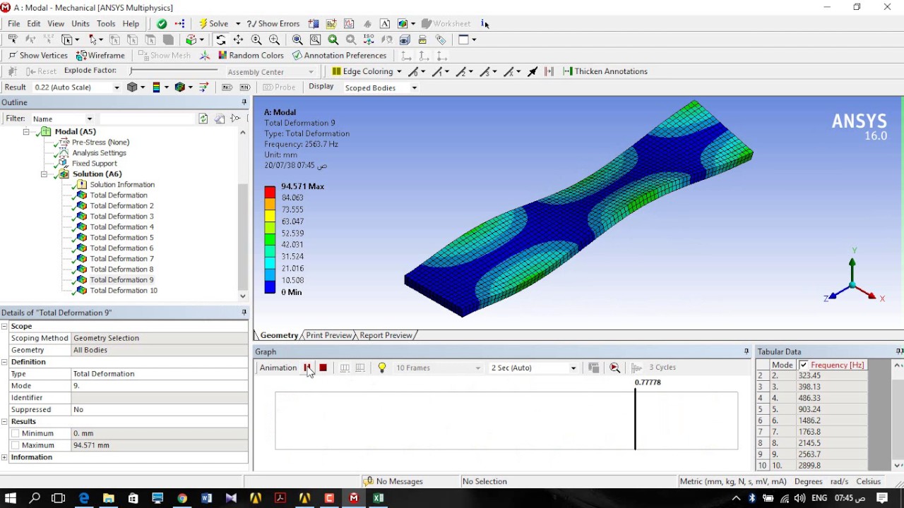 Vibration Analysis of A Cantilever Beam (Modal and Harmonic)_ANSYS ...