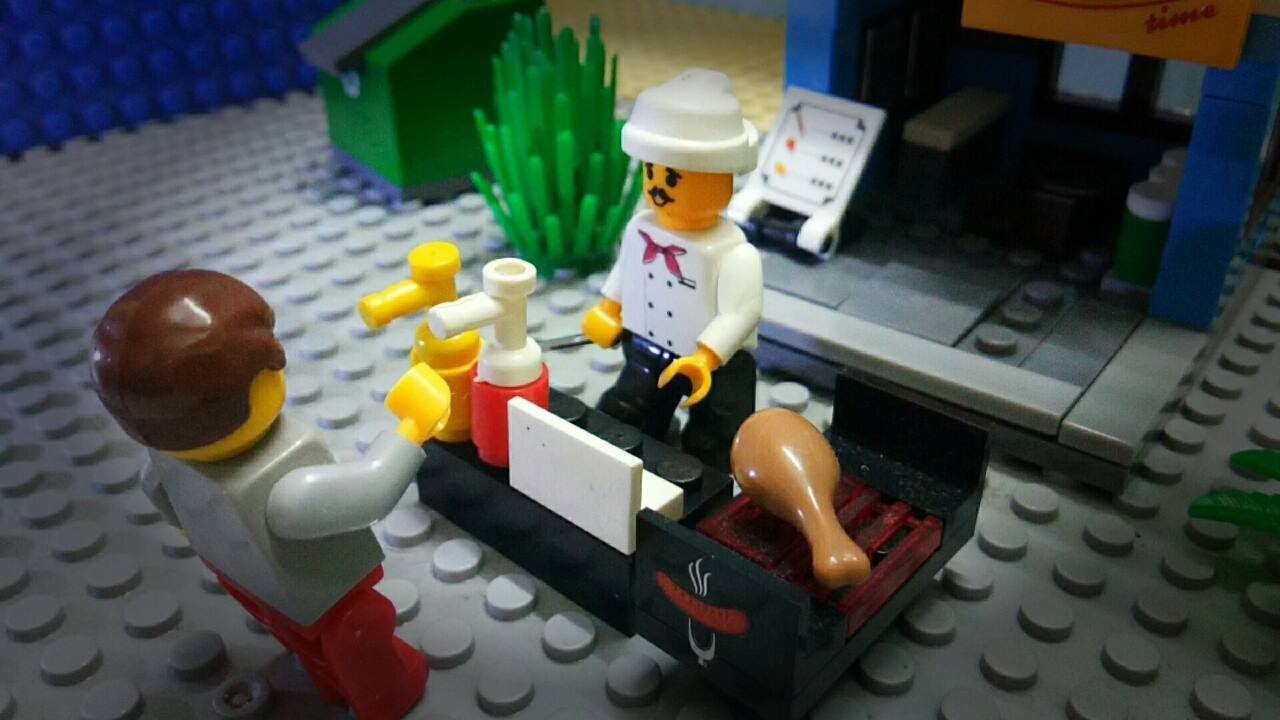 Lego BBQ Shop - YouTube