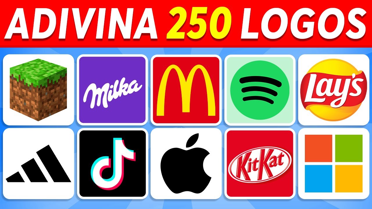 🧠 Adivina El Logo en 3 Segundos 🤔⏰ | 250 Logos Famosos | Quiz de Logos ...