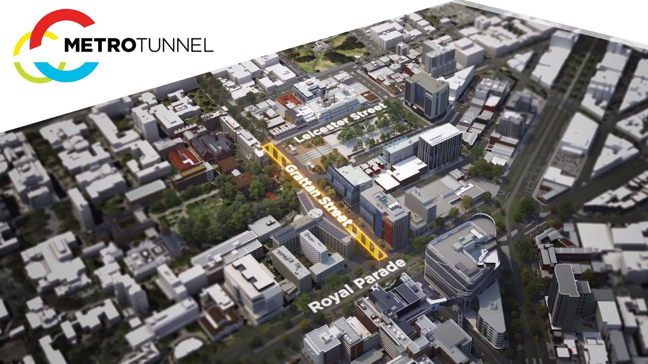 Metro Tunnel: Grattan Street - YouTube