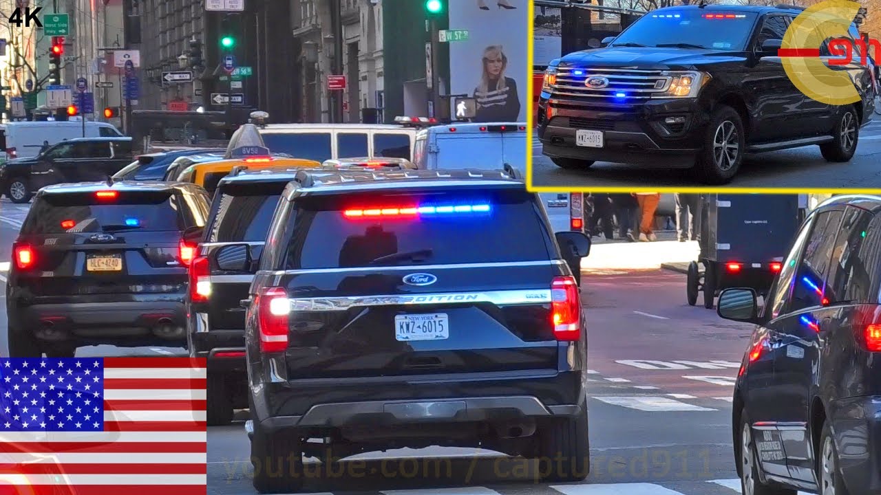 [NYC] 3x unmarked SUV´s responding | Zivile Fahrzeuge auf Einsatzfahrt ...