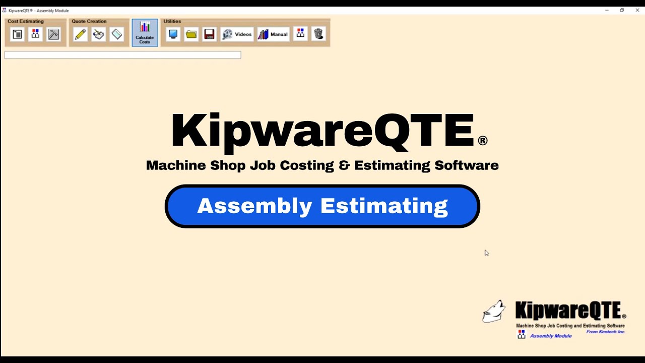 KipwareQTE - Machine Shop Cost Quoting Estimating Software - Assembly Estimating Module ...