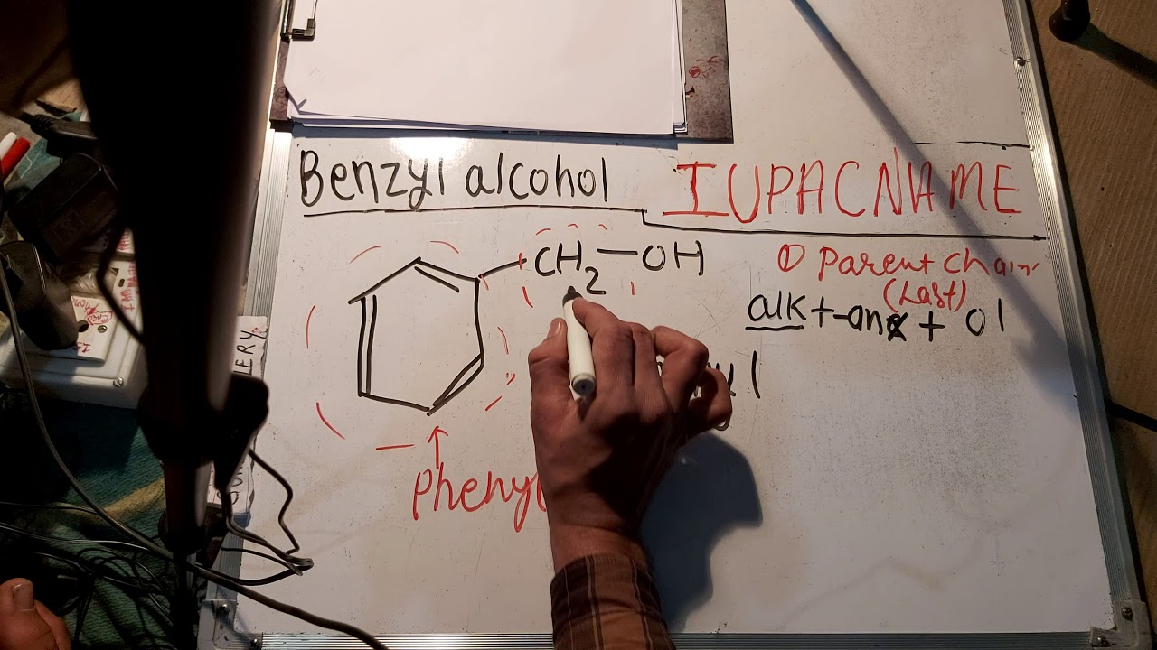 benzyl alcohol iupac name in Hindi | Iupac Nomenclature of organic ...