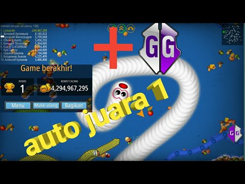 Cara menggunakan game guardian di worm zone - YouTube