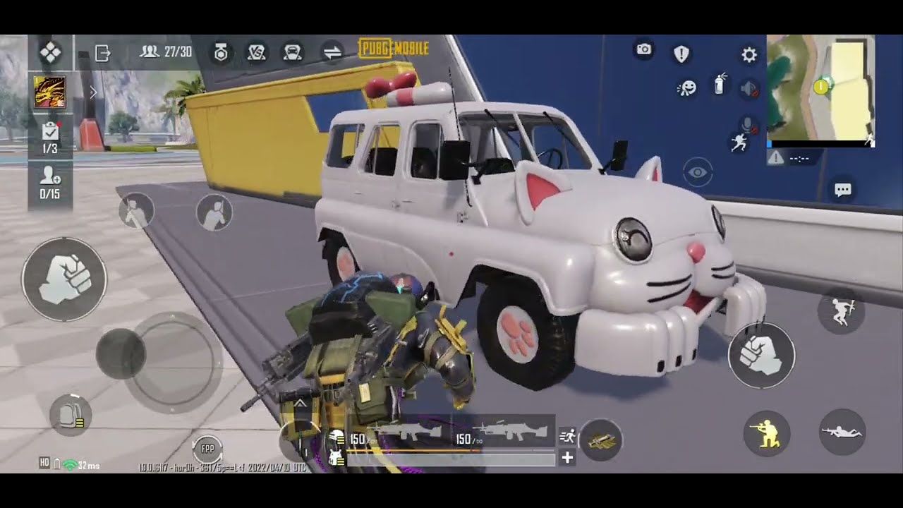 PUBG mobile cat UAZ review. - YouTube