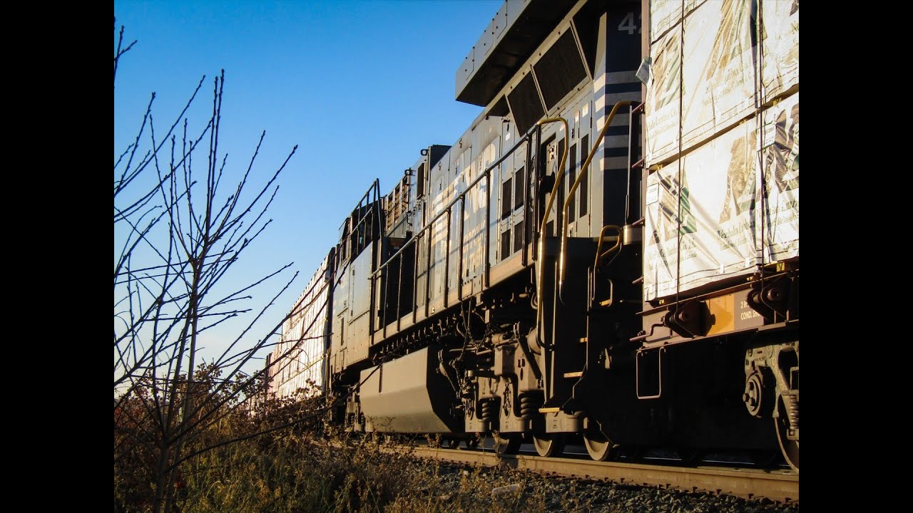 NS Power on the CN Mainline in Edmonton, AB - YouTube