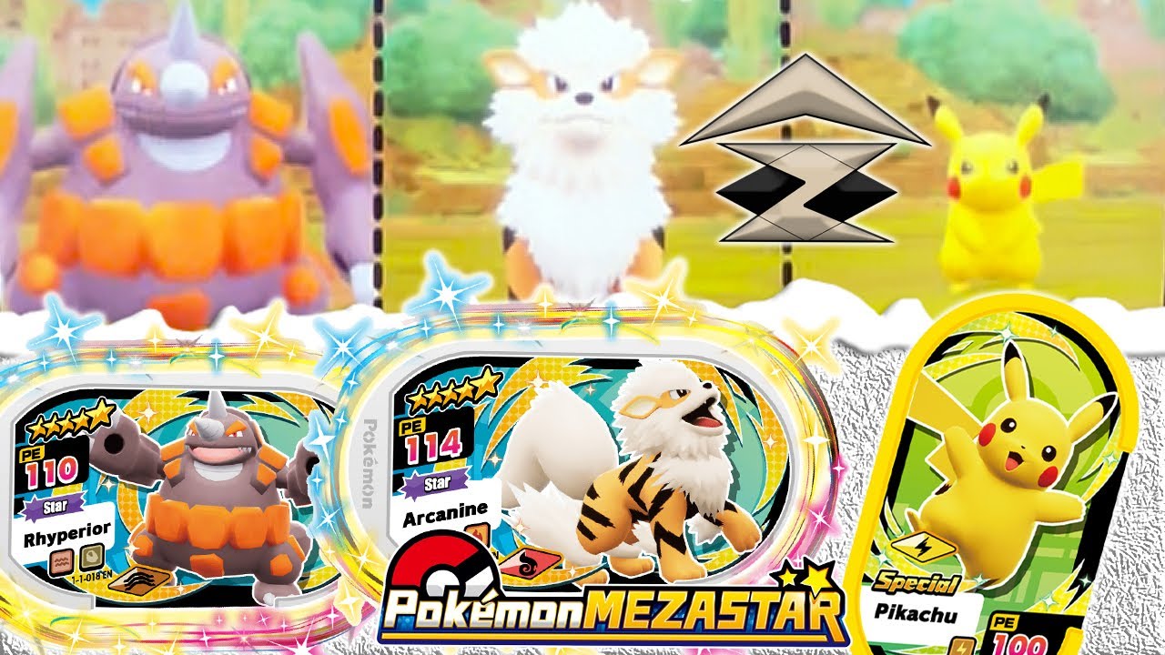 INI DIA 3 POKEMON Z-MOVE ARCANINE RHYPERIOR & PIKACHU !!! - POKEMON ...