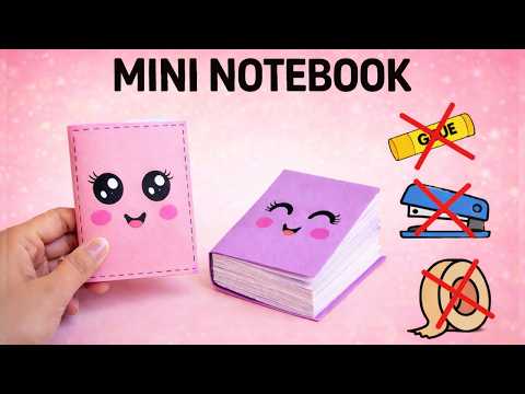 How To Make  DIY Mini Notebook📒 || Easy Cute Paper Notebook || No Glue Craft Idea