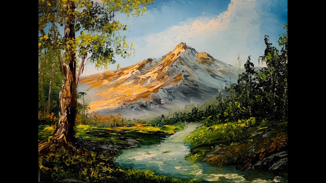 Landscape Painting With Hands !! | Paintings By Justin - YouTube