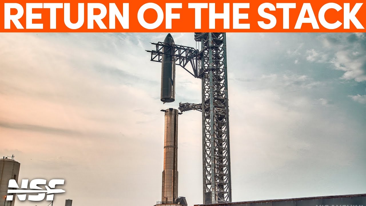 Ship 24 Stacked on Booster 7 Once Again | SpaceX Boca Chica - YouTube