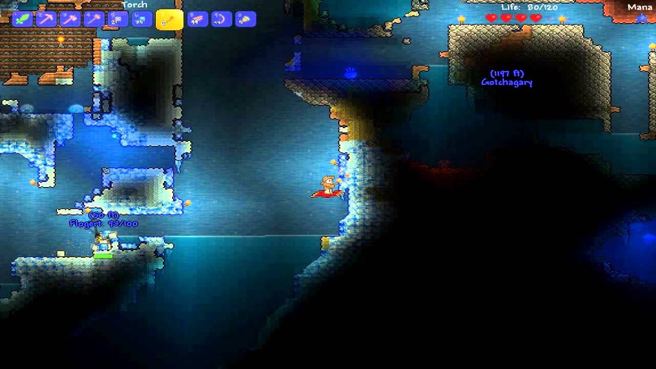 Obelisk Plays Terraria: Part 6 - Watery conflict - YouTube