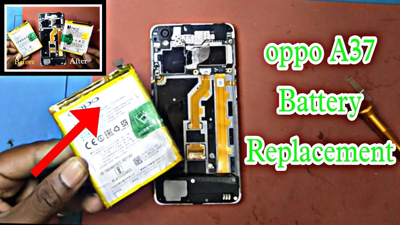 OPPO A37f Battery Replacement|How to open back panel - YouTube