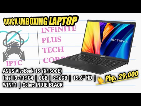 ASUS VIVOBOOK 15 X1500E Intel i3-1115G4 | 8GB | 256GB | 15.6" HD ...